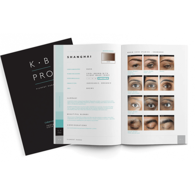 KB Professional Brow Colour Guide Book – THink MBC Cosmetic Tattoo Supplies